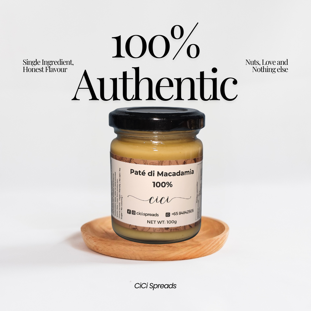 [Made in SG 🇸🇬] 100% Macadamia Nut paste (100g) – Cici Spread